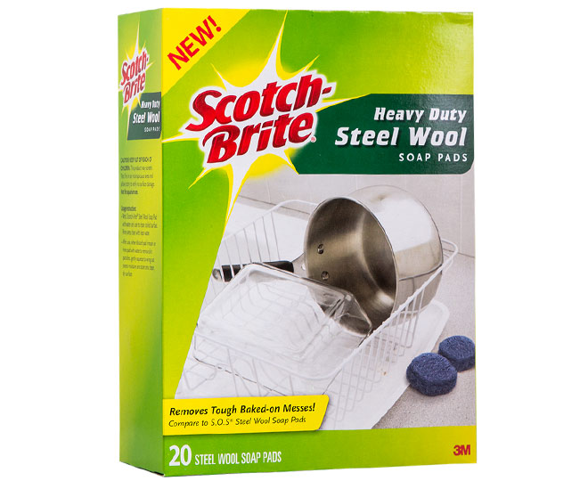 3M Scotch-Brite Heavy Duty Steel Wool Soap Pads 20pk | Catch.com.au 3M Scotch-Brite Heavy Duty Steel Wool Soap Pads 20pk | Catch.com.au