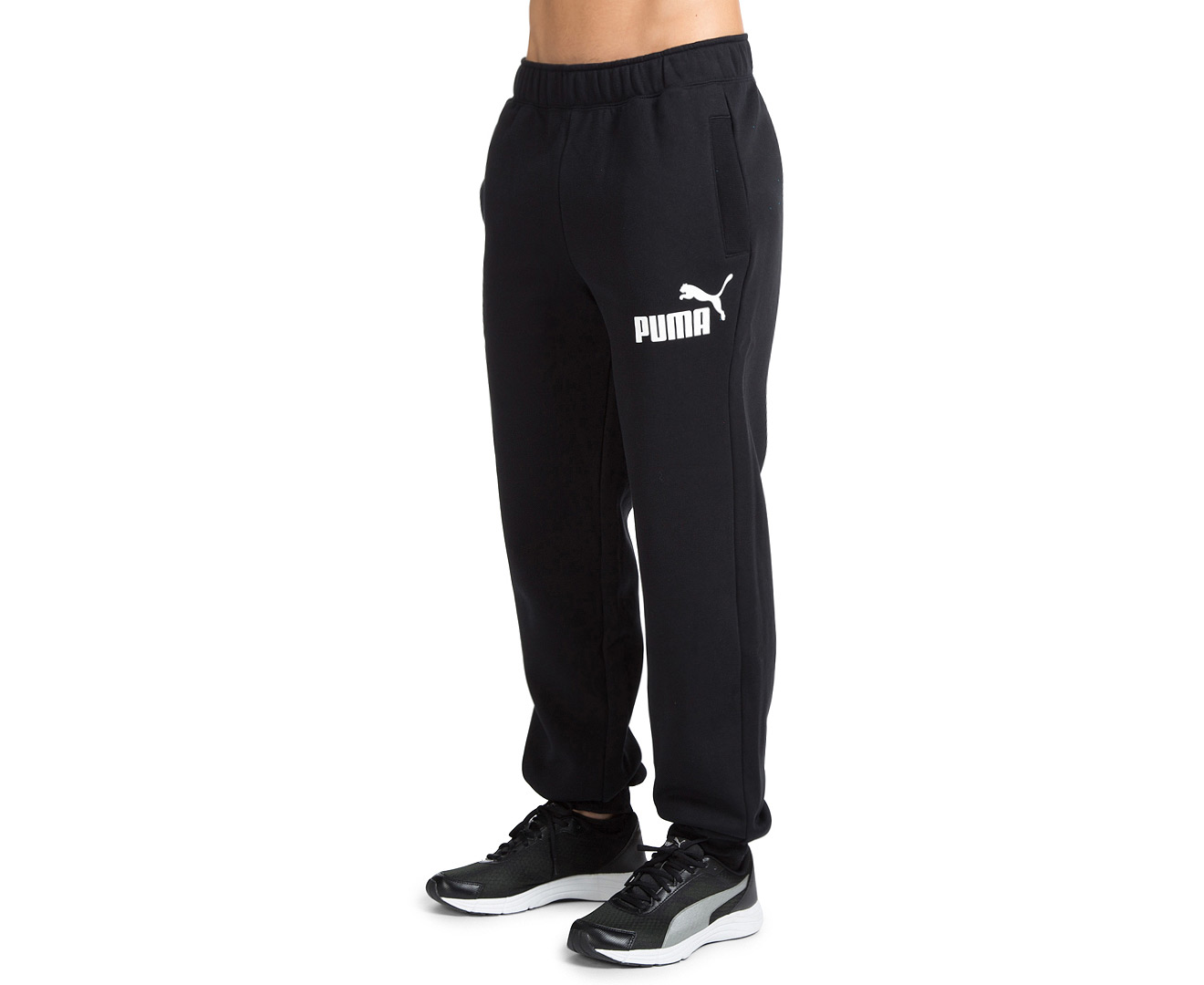 Puma Men's Essential No. 1 Logo Sweat Pants - Black | Catch.com.au Puma Men's Essential No. 1 Logo Sweat Pants - Black | Catch.com.au