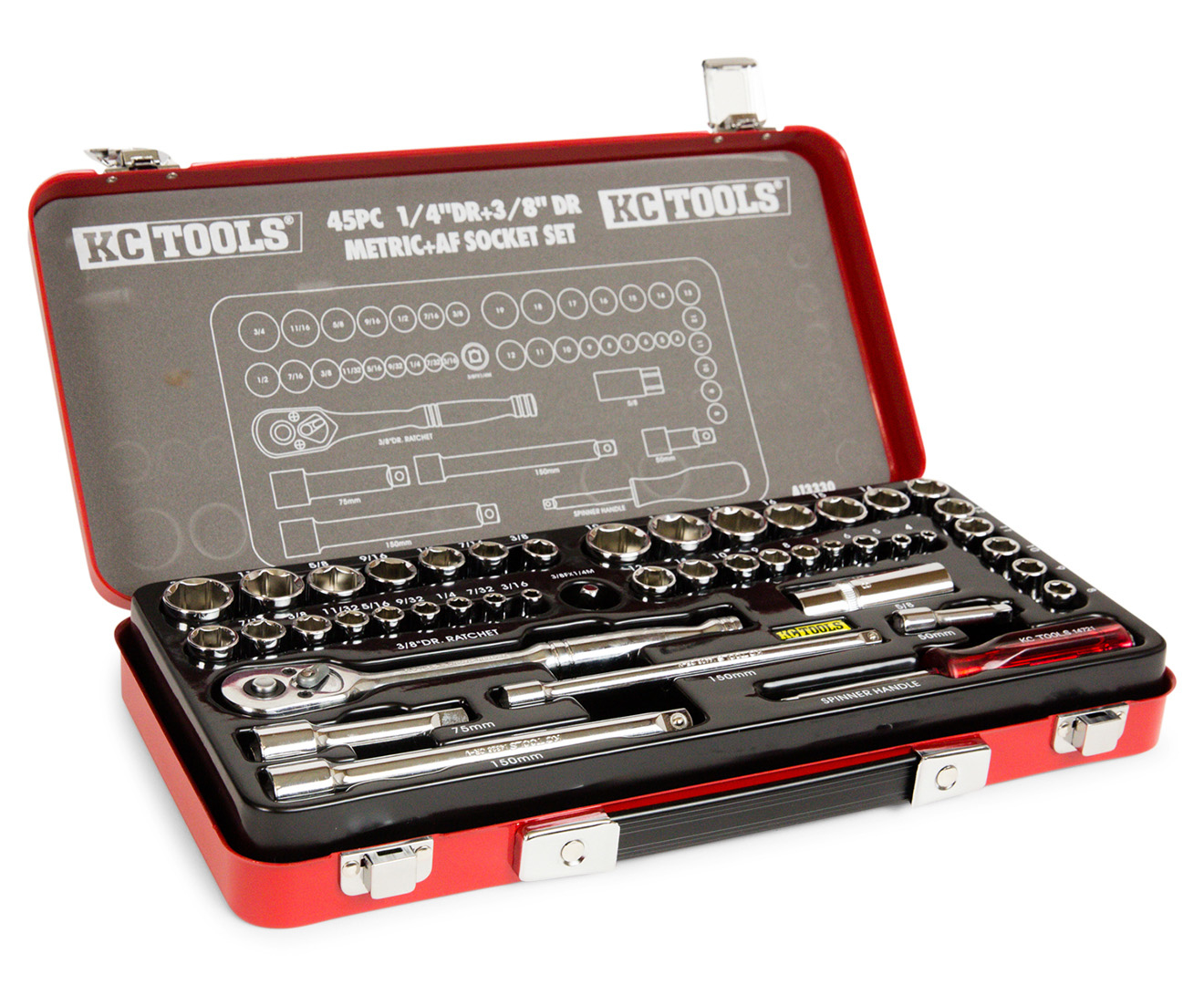 KC Tools 45-Piece Multiple Drive Socket Set | Catch.co.nz KC Tools 45-Piece Multiple Drive Socket Set | Catch.co.nz