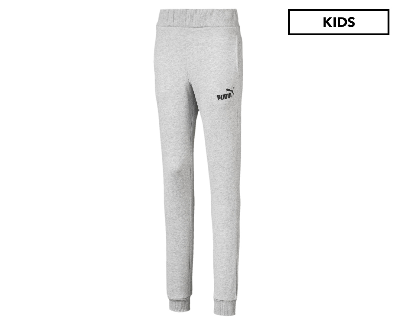 Puma Girls Essentials Logo Trackpants Tracksuit Pants Light Grey