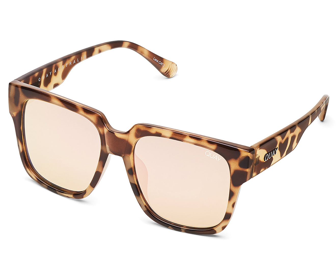 Quay Australia Womens On The Prowl Sunglasses Tort Rose Nz