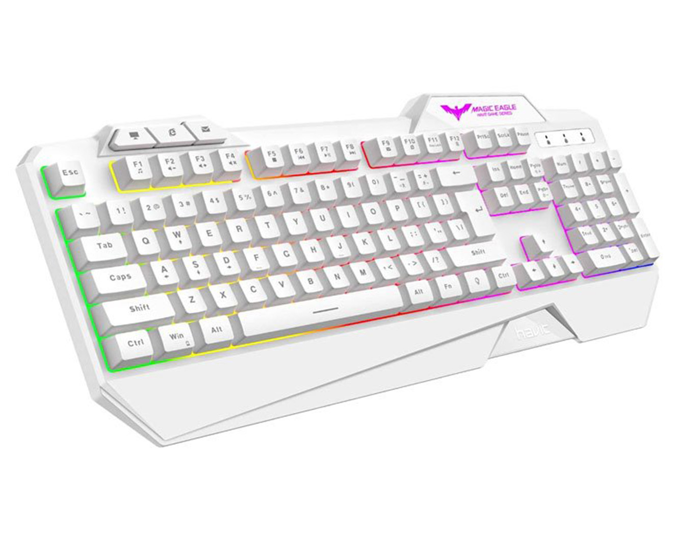Havit LED Backlit Keyboard & Mouse Combo - White | Catch.com.au Havit LED Backlit Keyboard & Mouse Combo - White | Catch.com.au