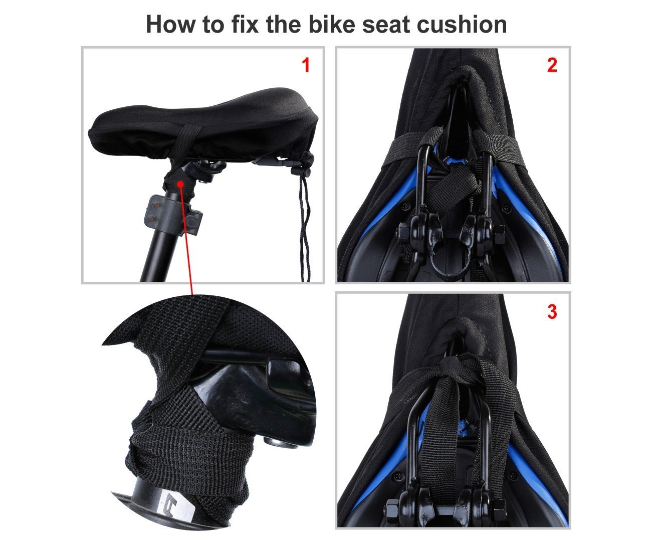 Zacro gel bike seat cover store