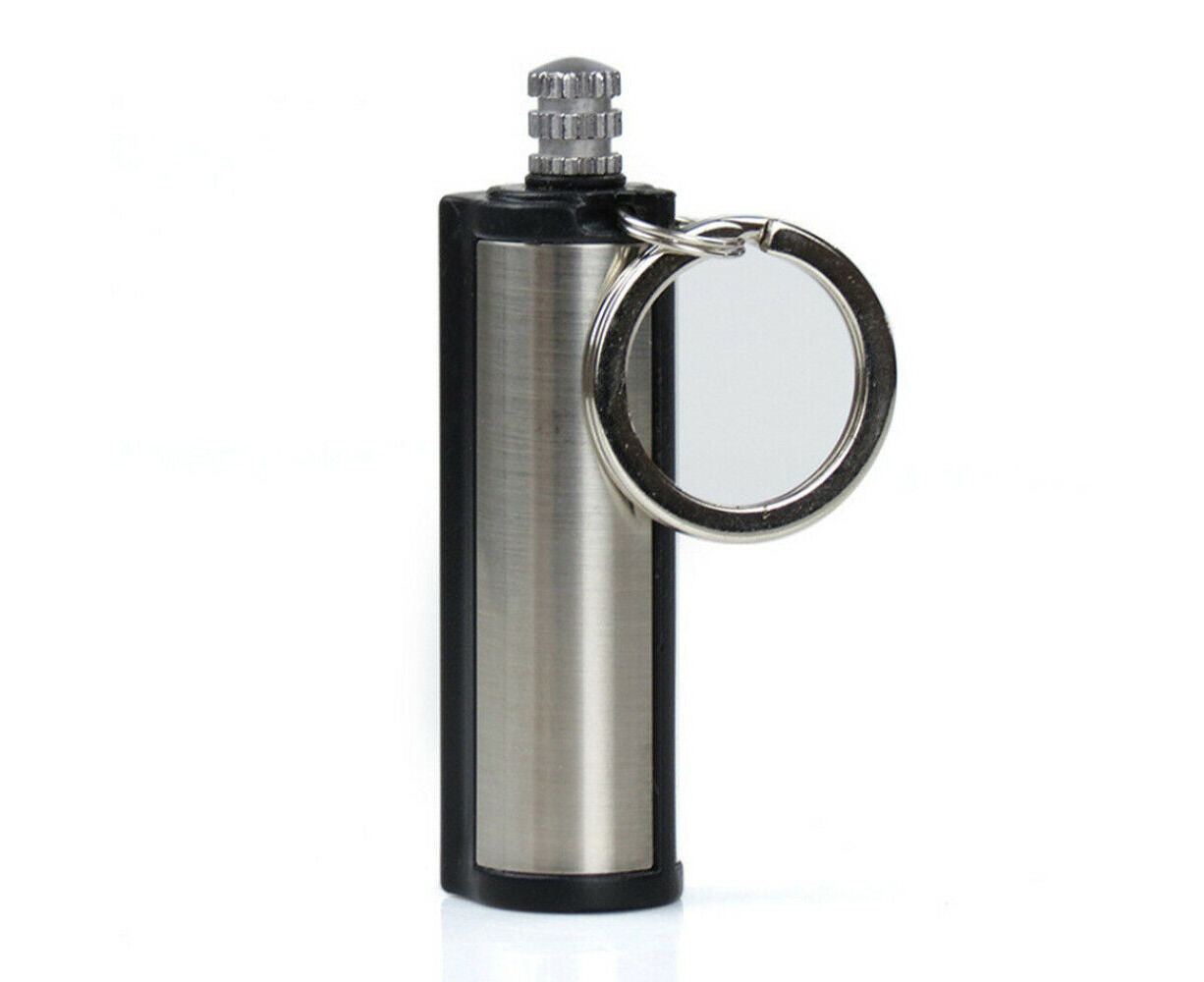 Permanent Match Box Lighter Survival Emergency Fire Starter With Key Chain