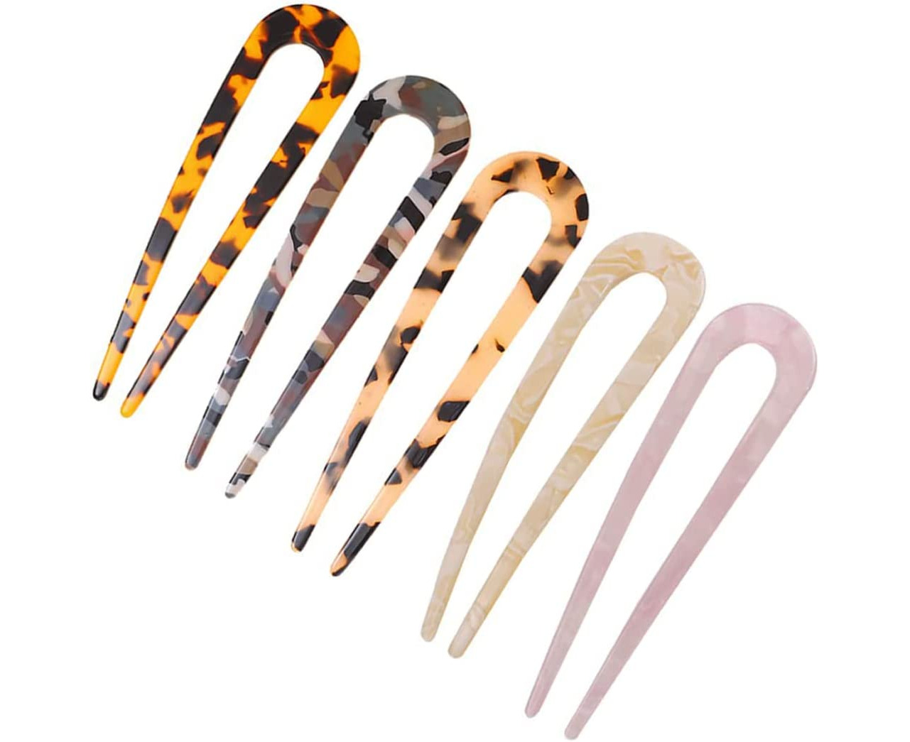 Haobase 5Pcs 4.3 inch French Hair Forks, U Shape Hair Pins for Buns, 2 ... Haobase 5Pcs 4.3 inch French Hair Forks, U Shape Hair Pins for Buns, 2 ...