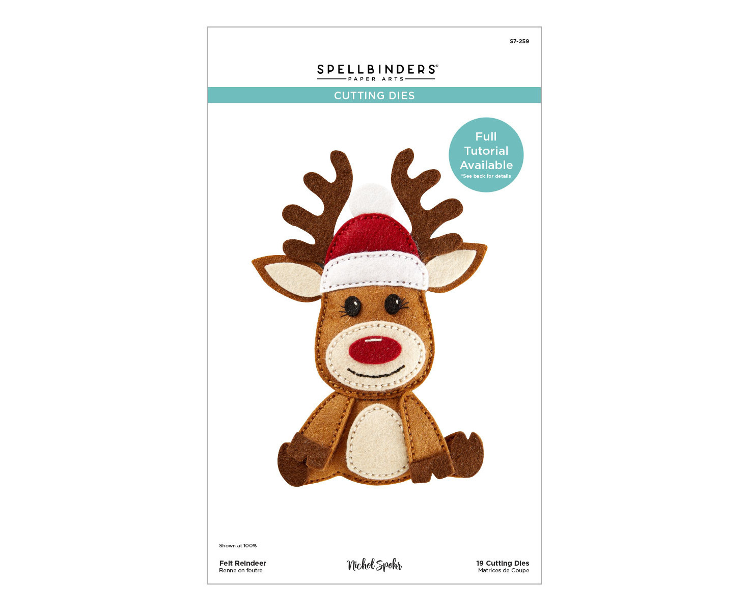 Spellbinders Felt Reindeer Etched Dies from the Felt Stitch & Create ... Spellbinders Felt Reindeer Etched Dies from the Felt Stitch & Create ...