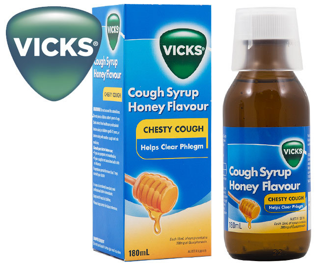 Vicks Cough Syrup Chesty Cough Honey 180mL | Catch.com.au Vicks Cough Syrup Chesty Cough Honey 180mL | Catch.com.au